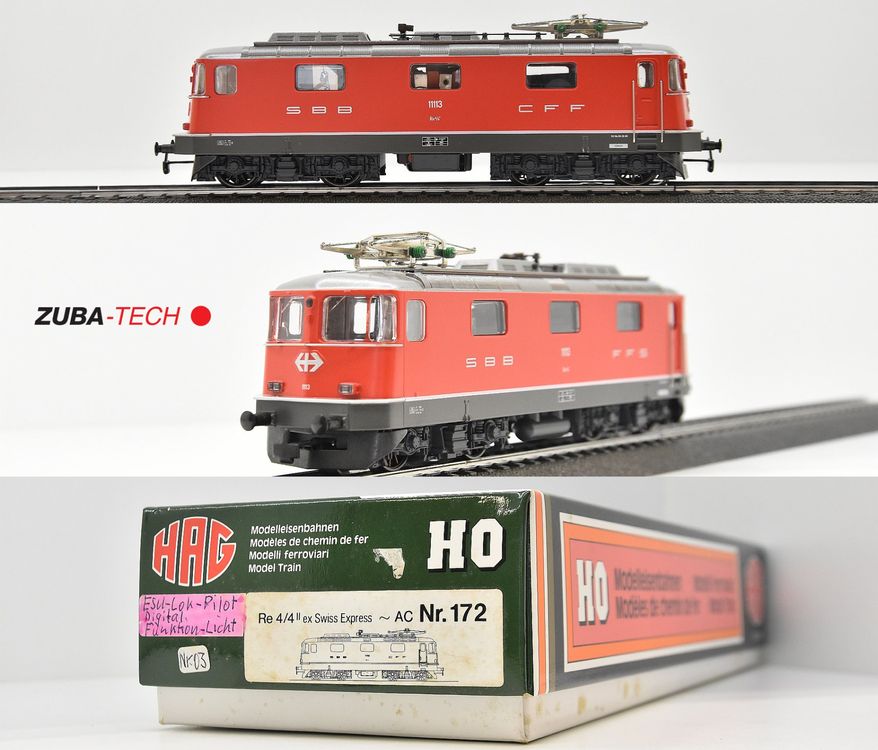 HAG 217 E-Lok Re 4/4 II Ex Swiss Express SBB H0 WS Digi OVP | Kaufen auf Ricardo