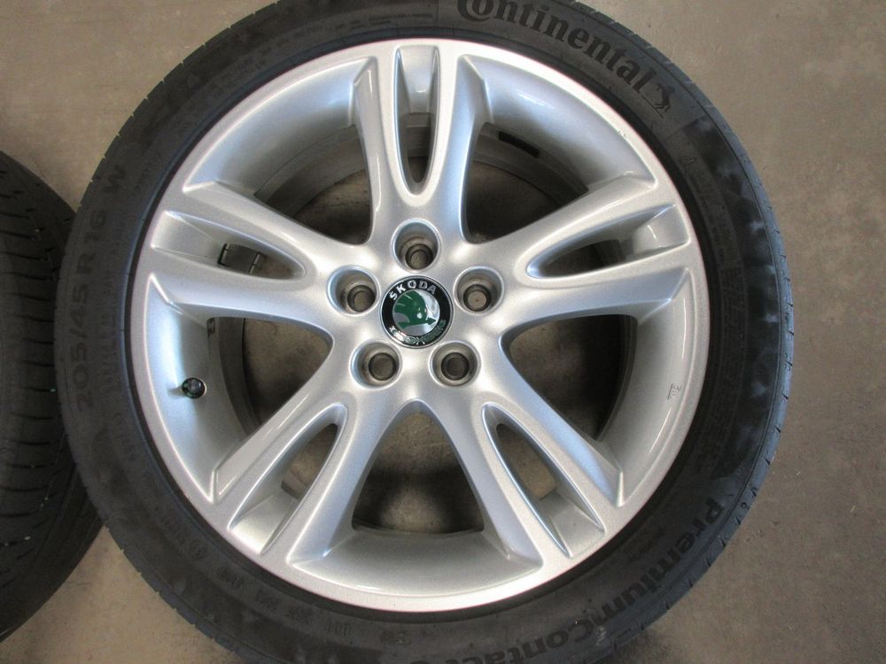 Skoda Original Alufelgen Roomster Fabia II Rapid 16Zoll (Gebraucht) in ...