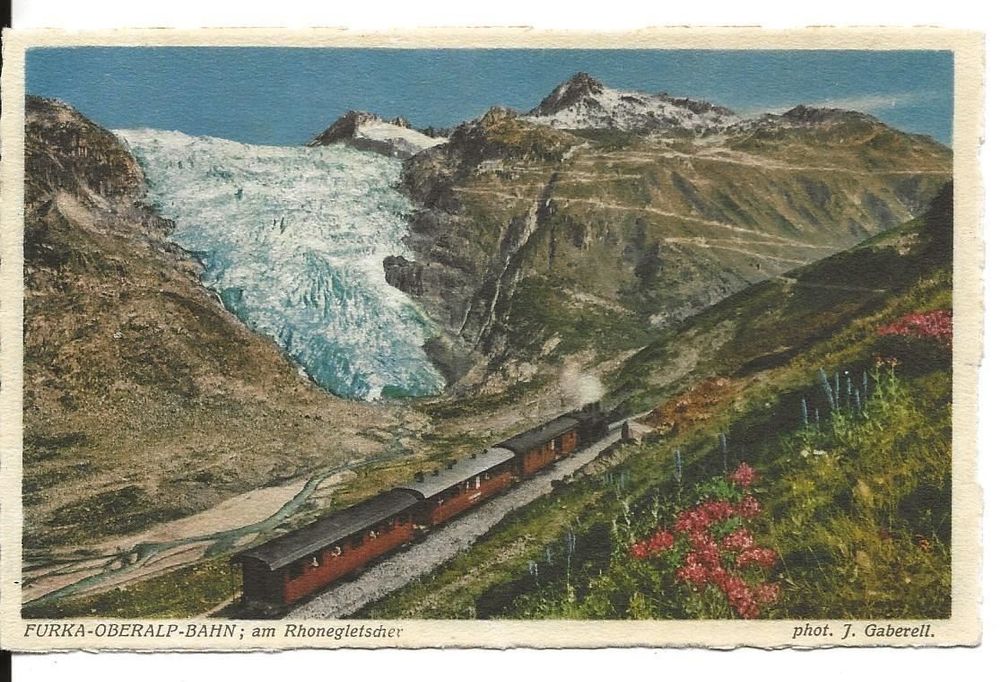 Gletsch Furka-Oberalp Bahn mit Gletscher (Neu (gemäss Beschreibung)) in ...