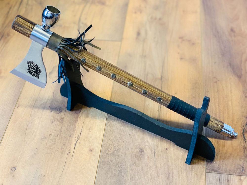 Indianer Messer AXT Friedenspfeife Aborigines 47cm NEU | Kaufen auf Ricardo