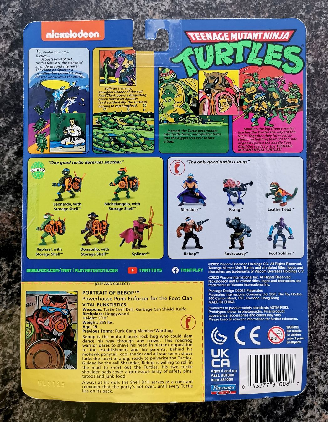 Bebop Action Figur Teenage Mutant Ninja Turtles TMNT OVP (Neu und ...