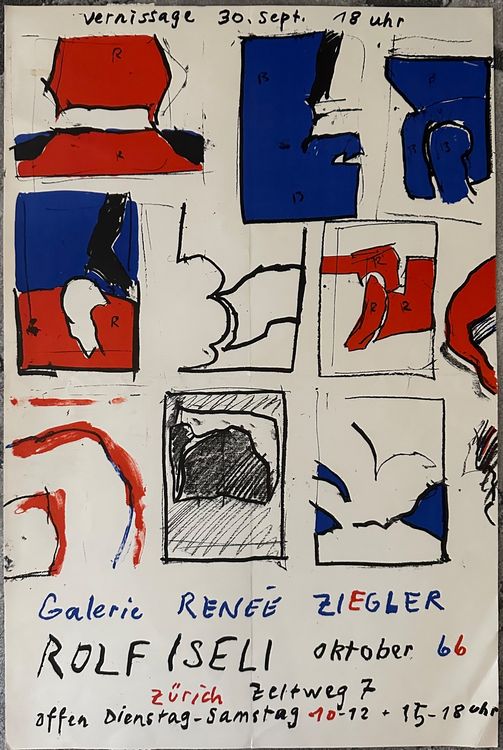 Rolf Iseli (1934) Serigraphi (Gebraucht) in Hochdorf für CHF 15 – mit ...