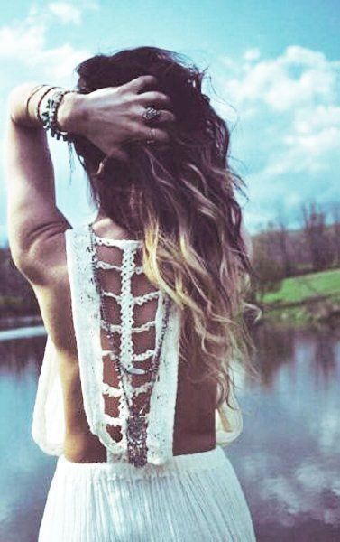 NP 299Jen's Pirate Booty Boho MaxiKleid mit Spitzen zu Nile (Gebraucht ...