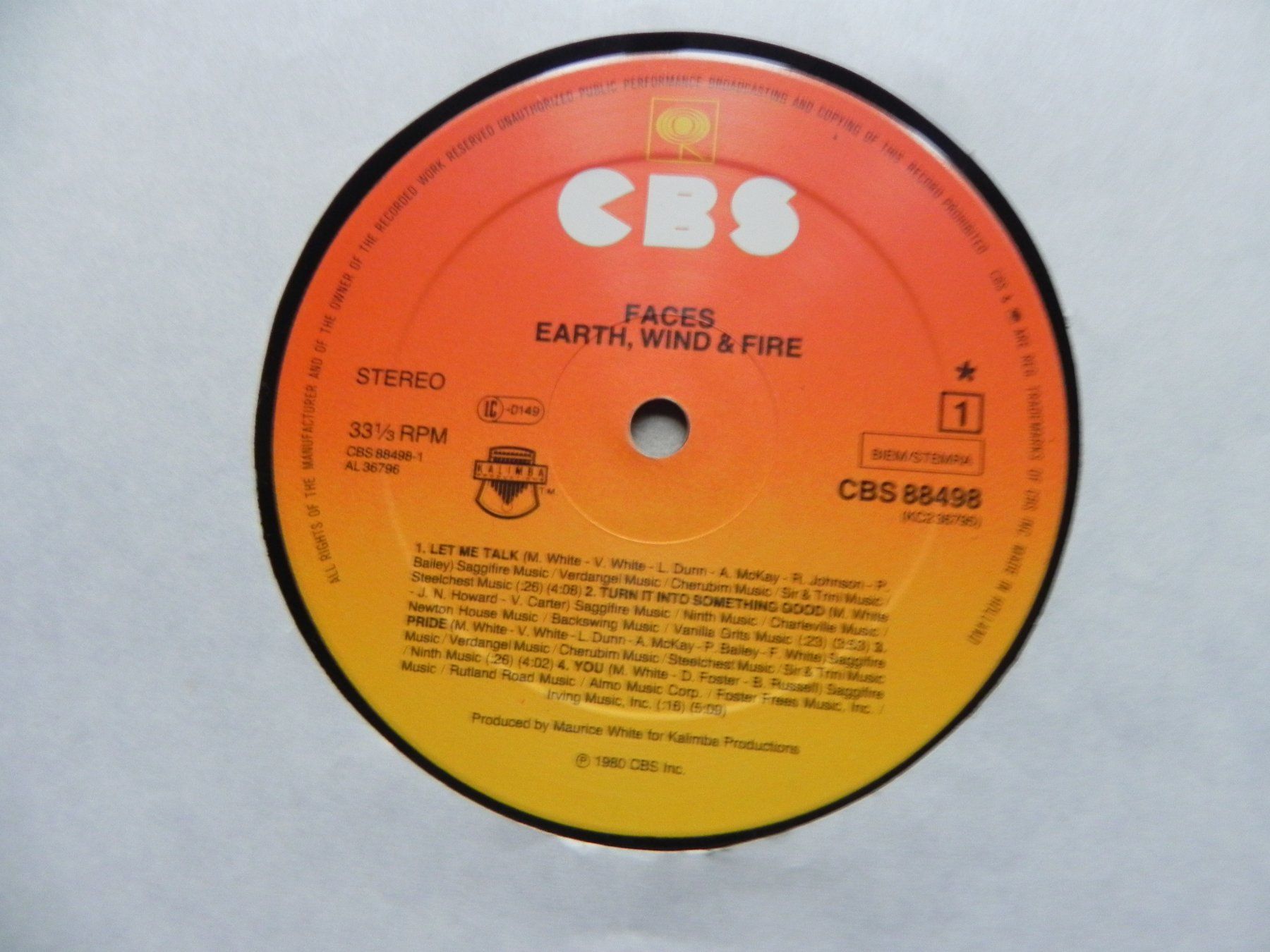 Doppel LP USA Soul Funk Group Earth Wind & Fire 1980 Faces (Gebraucht ...