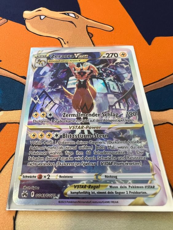 Pokemon - Zeraora VSTAR (CRZ GG43) - DE - Zenit der Könige (Neu (gemäss ...