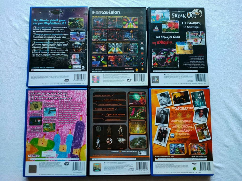 PS2 - REZ Amplitude Katamari Flipnic Fantavision Freak Out (Gebraucht ...