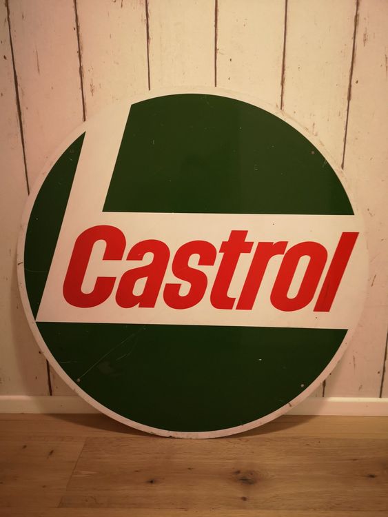 Original Castrol Kunststoff-Schild, kein Email!!! (Gebraucht) in für ...