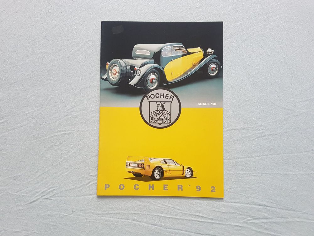Katalog, catalogue Pocher Scale 1/8 1992, avec liste de prix (Neu ...