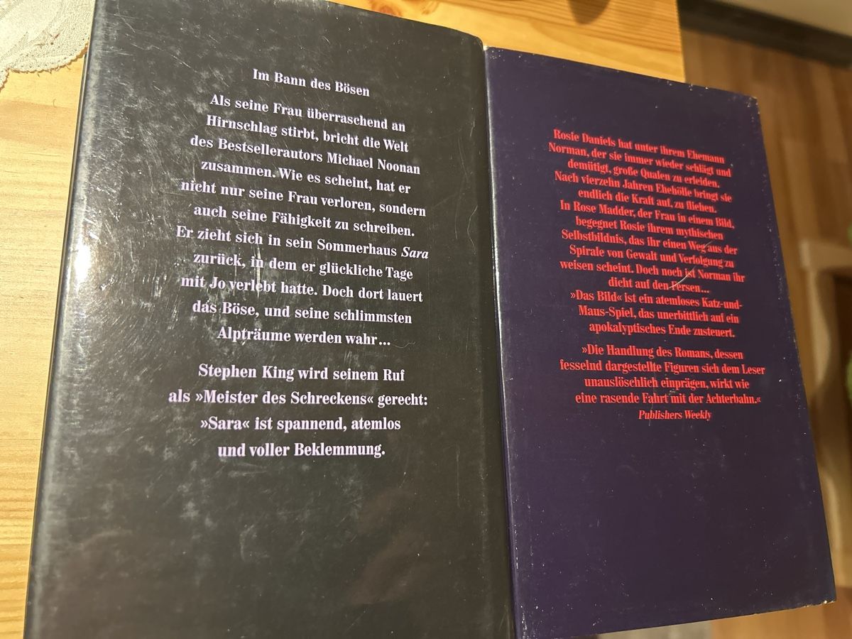 Stephen King: Sara + Das Bild Rose Madder, Top Zustand (Gebraucht) in ...