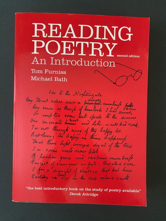 Reading Poetry, An Introduction, Tom Furniss, Michael Bath (Gebraucht ...