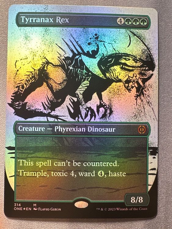 Tyrranax Rex FOIL Variant 314 Phyrexia ONE | Kaufen auf Ricardo
