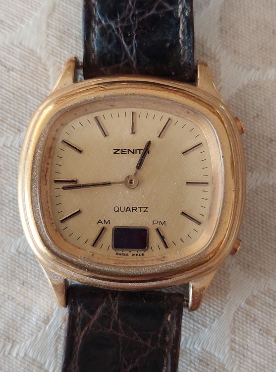 Montre Zenith Quartz plaquée or (Gebraucht) in Tschugg für CHF 90 – mit ...