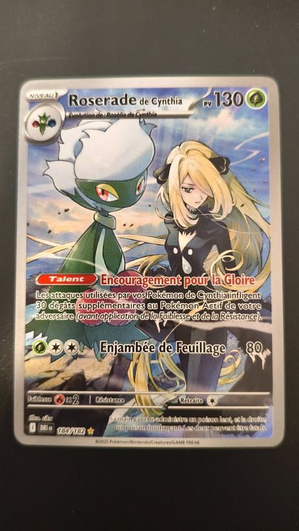 Pokémon Rivalités Destinées: Roserade de Cynthia 184/182 FR (Gebraucht ...