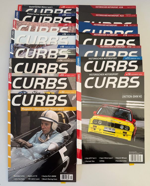 CURBS – 15 Automobil Klassik Rennsport Magazine 2014 - 2018 (Gebraucht ...