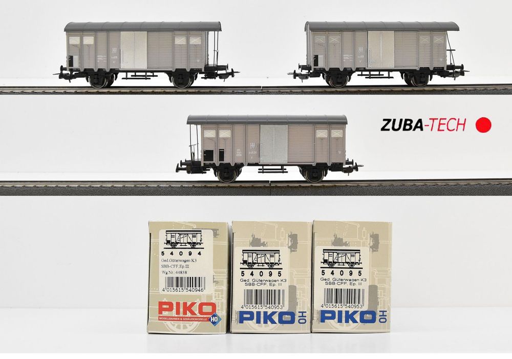 Piko 3x gedeckte Güterwagen der SBB H0 GS mit OVP | Kaufen auf Ricardo Piko 3x gedeckte Güterwagen der SBB H0 GS mit OVP | Kaufen auf Ricardo