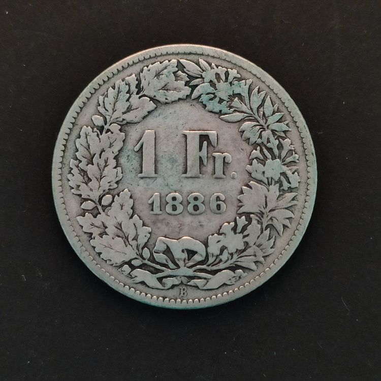 1 Franken Silbermünze 1886 | Kaufen auf Ricardo