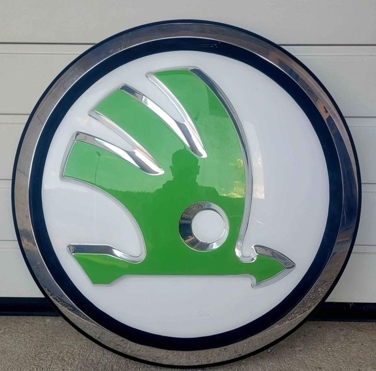 Original Wandlogo/Emblem Skoda für Fan - Logo enseigne mural (Gebraucht ...