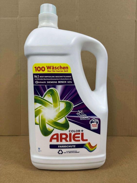 1 Palette-144stk. Ariel Color&Universal Gel 5l 100 Wäschen (Neu und ...