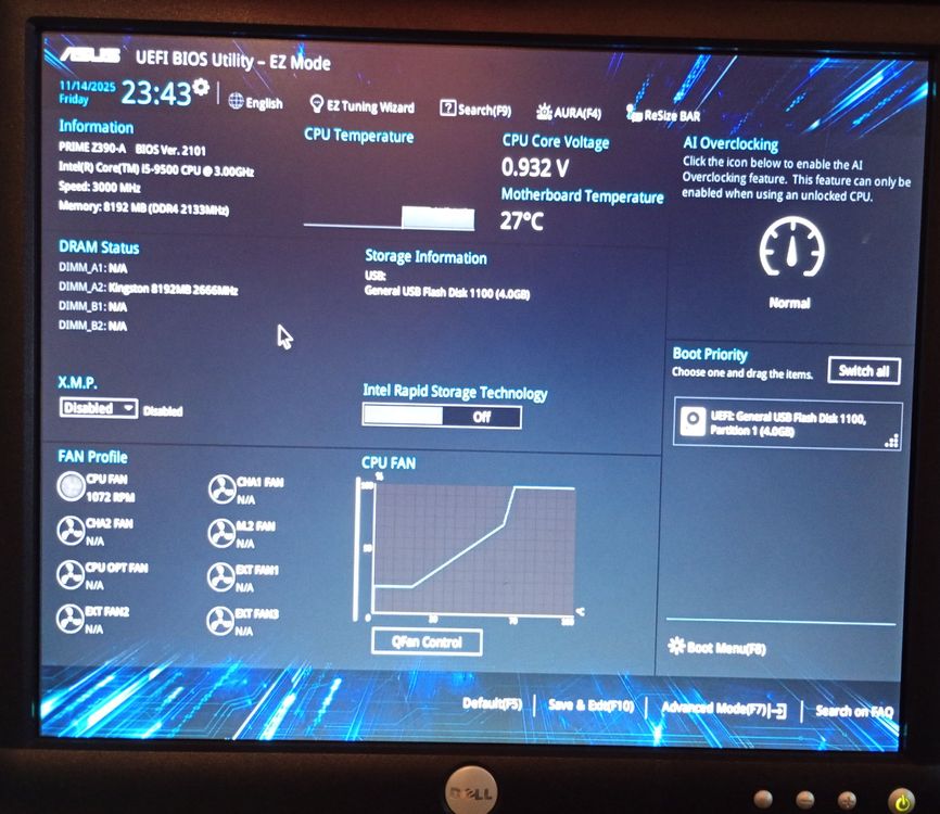 Asus Prime Z390-A mit Intel Core i5 9500 6-Core Prozessor (Gebraucht ...