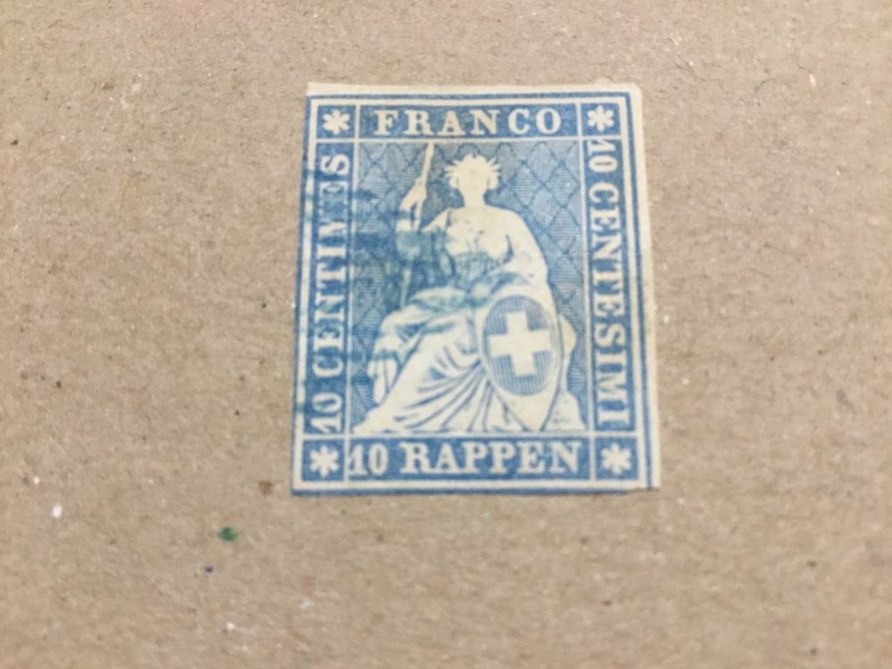 Strubeli 1854 gestempelt, 10 Rp. (Gebraucht) in Roggwil TG für CHF 19 – mit Lieferung auf ...