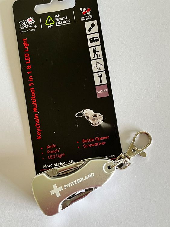 Multitool Keychain/Schlüsselanhänger, 5 in 1 & LED Light | Kaufen auf ...