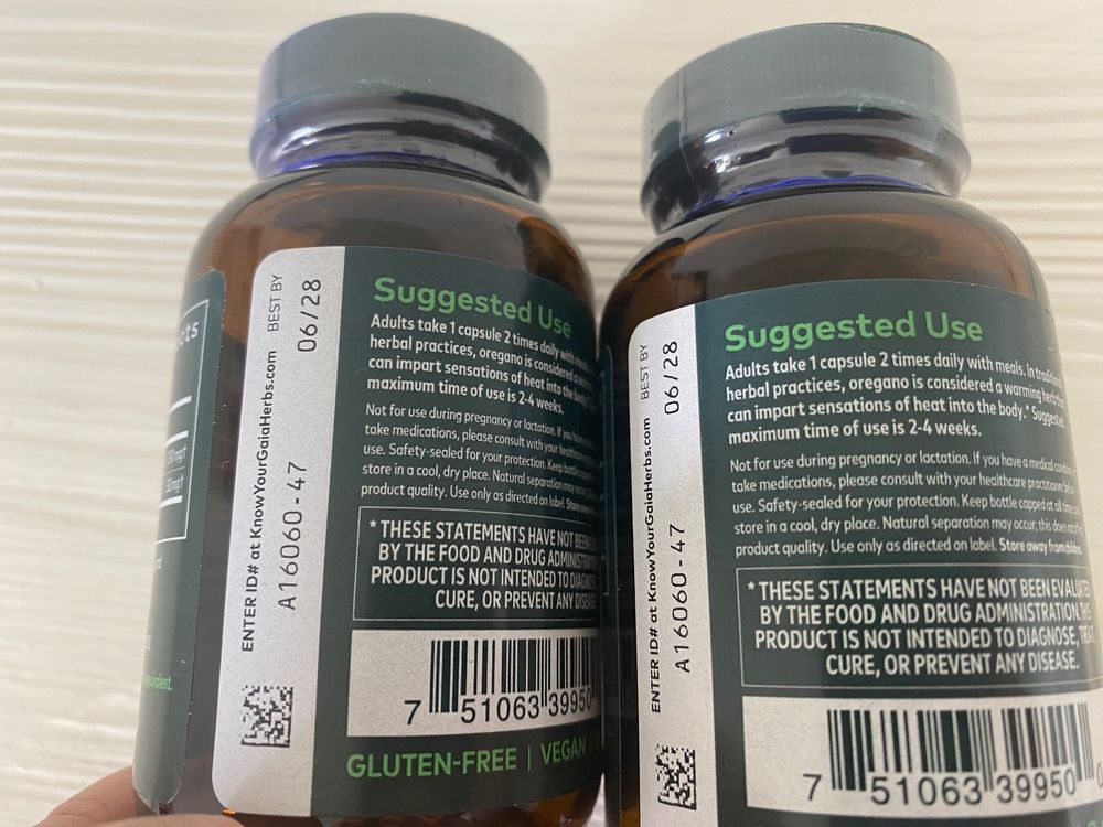 2 Packungen Gaia Oregano Öl Kapseln (Neu und originalverpackt) in ...