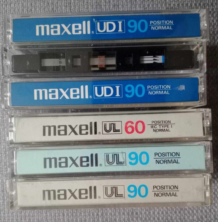 MAXELL UDI 90 / UL 60 / UL 90 - 6 x cassettes MC (Gebraucht) in Le ...