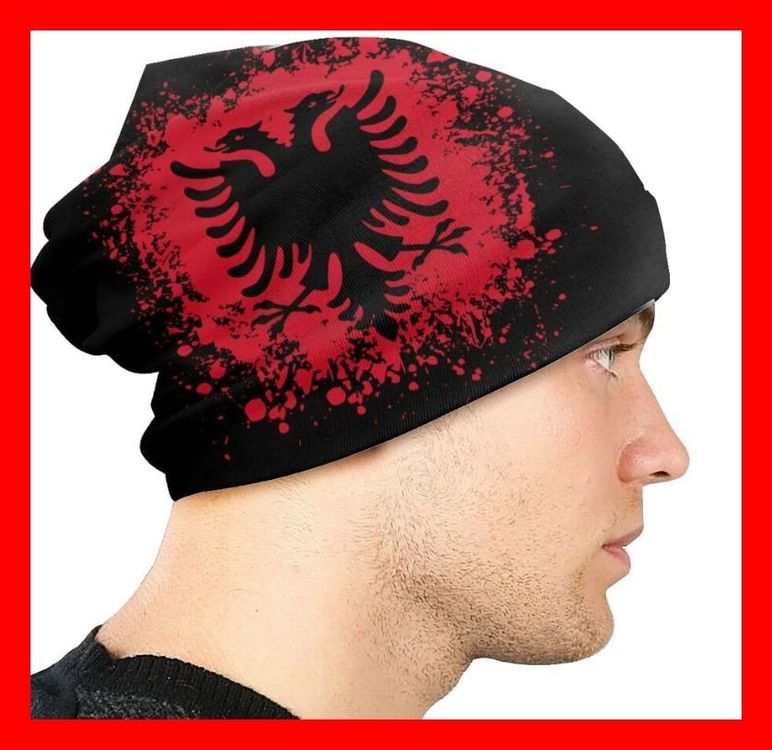 Beanie Albanien Hut Kappe Mütze Doppeladler Pristina Tirana (Neu und ...