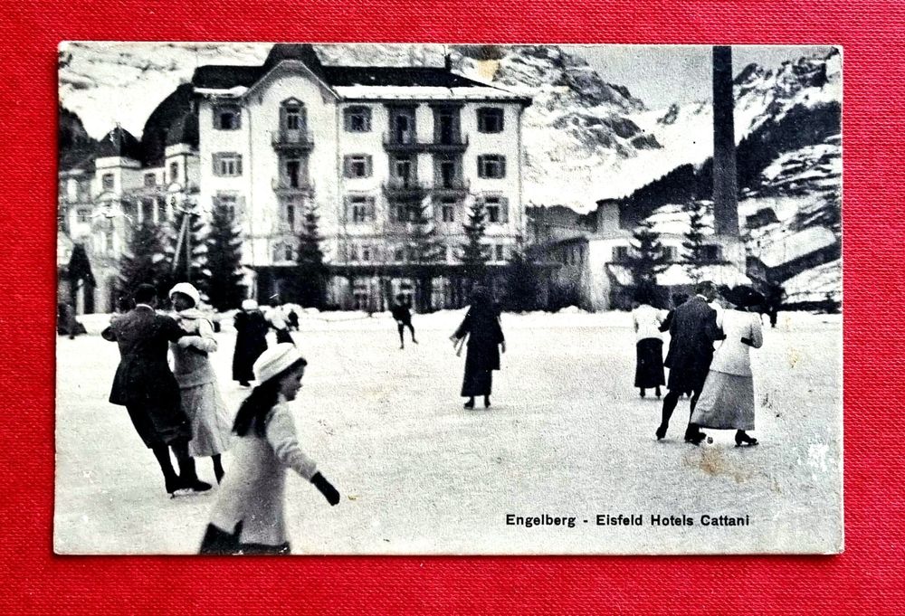 Engelberg - Eisfeld Hotel Cattani - 1928 | Kaufen auf Ricardo