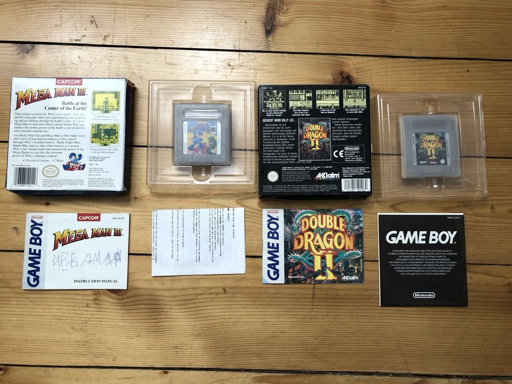 4 Game Boy Games mit OVP - Mega Man 3 - Double Dragon 2 | Kaufen auf Ricardo