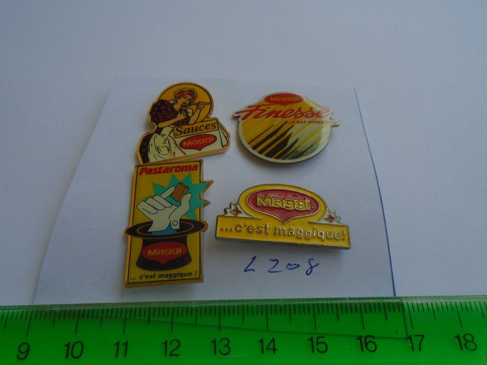 4 ver Maggi Pins (L208) | Kaufen auf Ricardo
