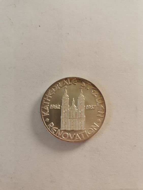 Kathedrale St. Gallen Renovation Münze 1962-1967 (Gebraucht) in Eggersriet für CHF 5 – mit ...