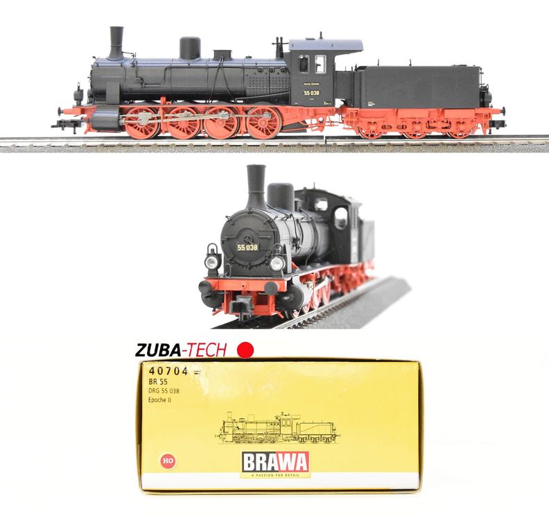 Brawa 40704 Dampflok BR 55 DRG H0 GS Analog mit OVP (Neu (gemäss ...