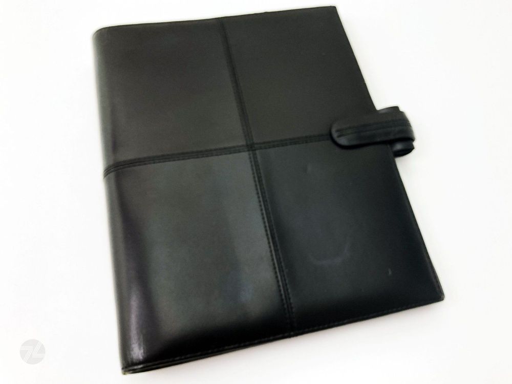 Filofax Organiser A5 Schwarz Leder Agenda Planer Kalender | Kaufen auf ...