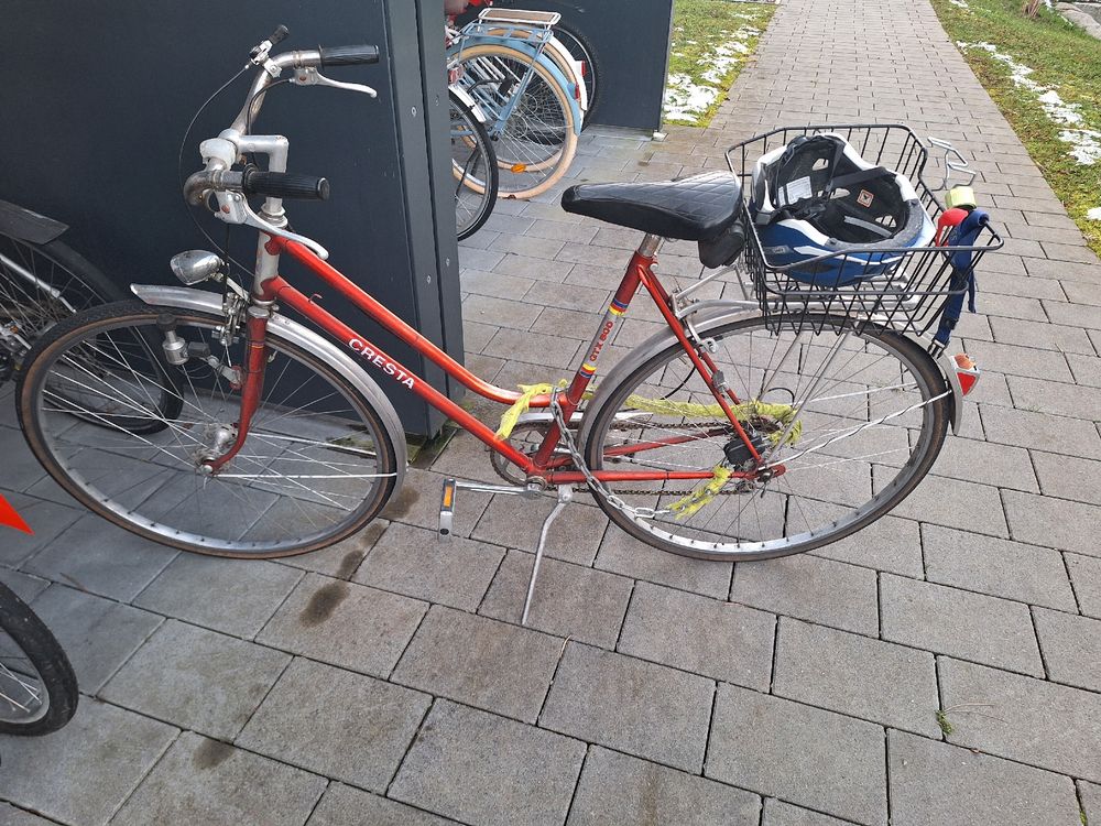 Retro Damenvelo Cresta mit Korb, braucht Service | Kaufen auf Ricardo