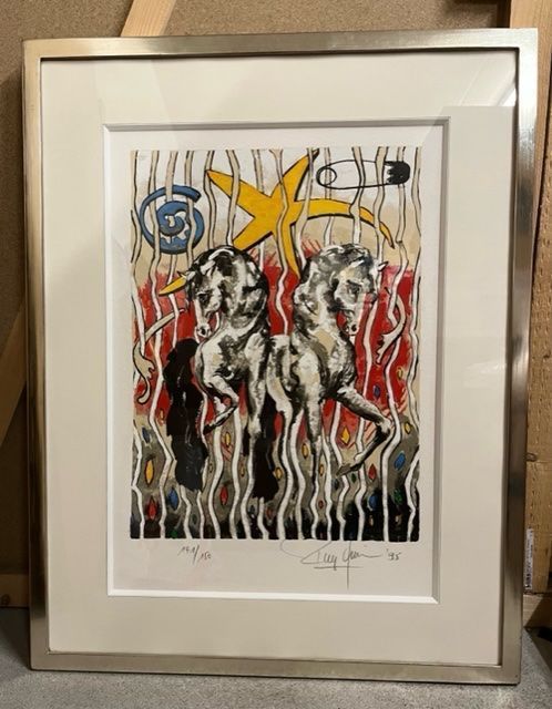 Rolf Knie Bild / Lithographie Schimmelduett gerahmt (Gebraucht) in Interlaken für CHF 446 – mit ...