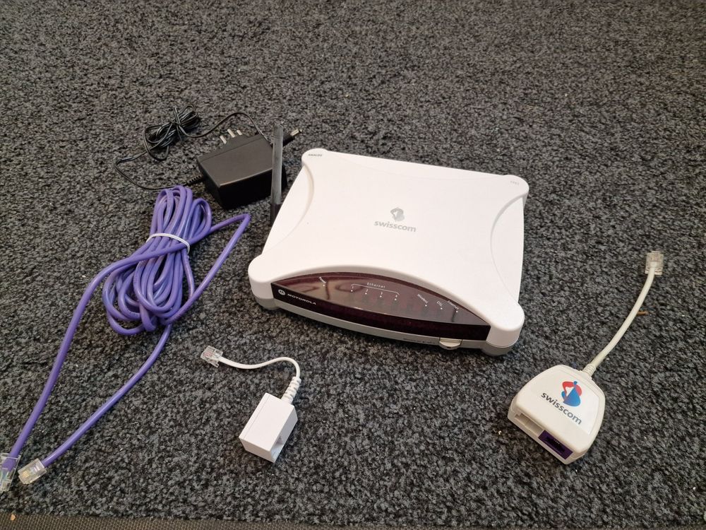 Swisscom Motorola W-LAN Router inkl. Zubehör (Gebraucht) in Buchrain ...