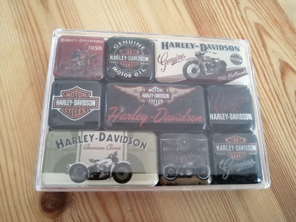 Harley Davidson 9 Teiliges Magnet - Set (Gebraucht) in Nunningen für ...