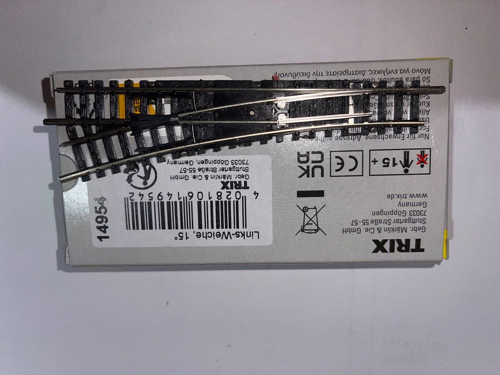 Neue Minitrix 14954 Links R4 Weiche 15 Grad (Neu (gemäss Beschreibung ...