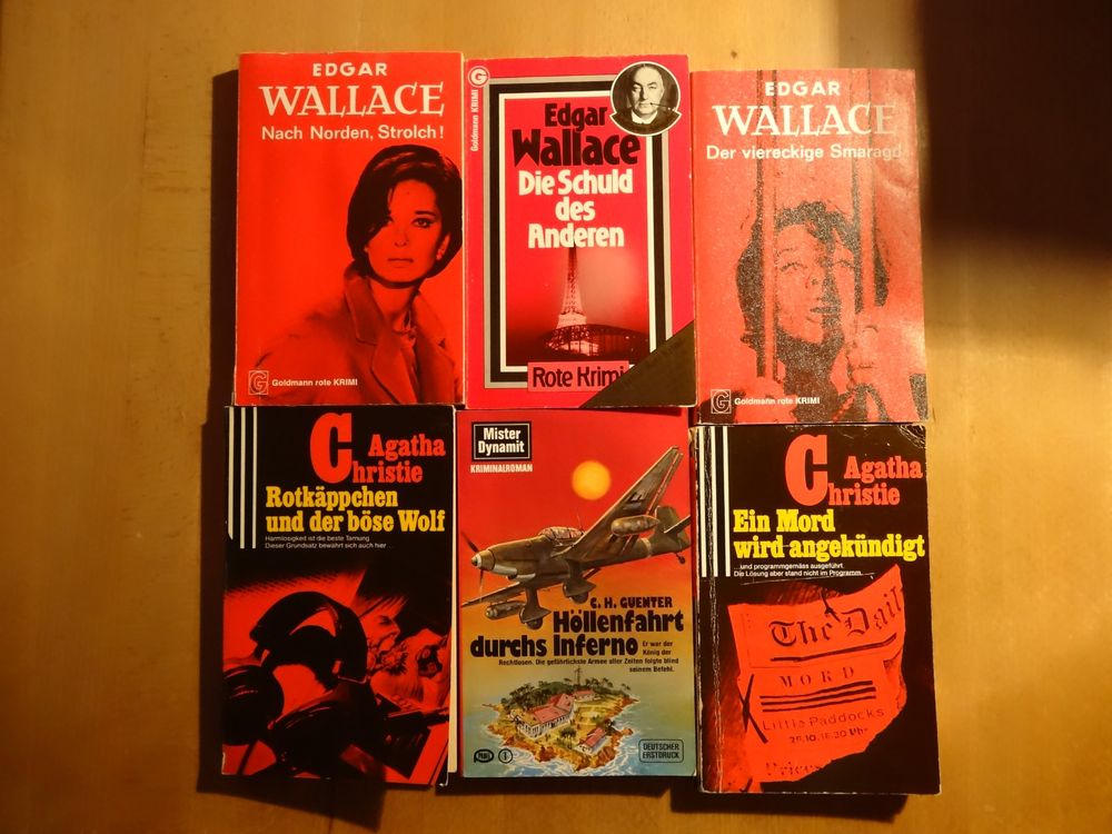 Agatha Christie /Edgar Wallace 6 Romane in gutem Zustand | Kaufen auf ...