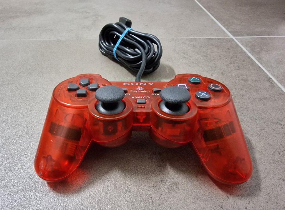 Original PS2 Dualshock 2 Controller Rot Transparent | Kaufen auf Ricardo