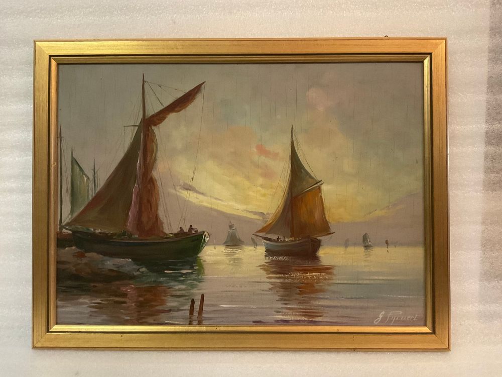 Oelbild Schiffe | Kaufen auf Ricardo