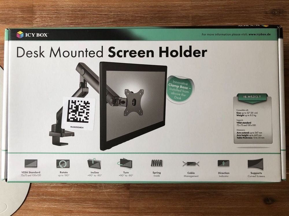Monitor Mount Single Icy Box IB-MS313-T (Gebraucht) in Nürensdorf für ...