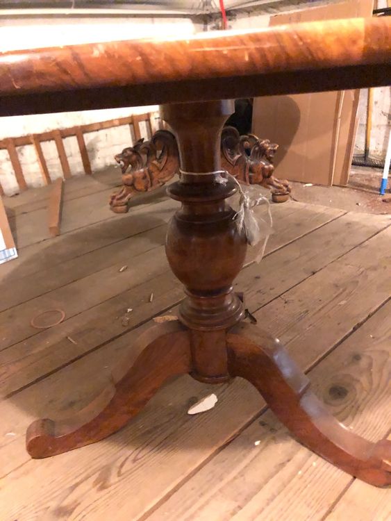 alter runder tisch holz 105cm schlicht | Kaufen auf Ricardo