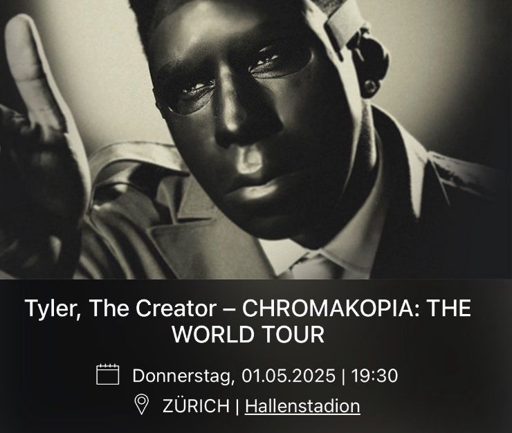 Tyler The Creator Golden Circle Ticket Zürich 01.05 (Neu und ...