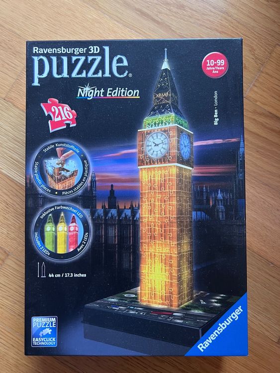 3D Puzzle Ravensburger Night Edition Big Ben | Kaufen auf Ricardo