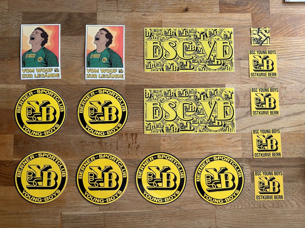 YB Stickerset 1 (Neu (gemäss Beschreibung)) in Stettlen für CHF 5 – mit ...