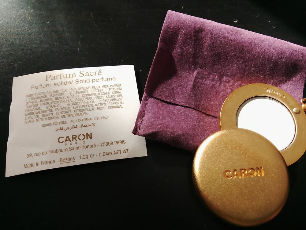 Parfum Solide Caron Paris Sacré Neuf Emballé Vintage (Neuf avec ...