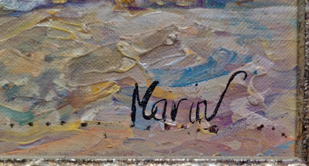 Sonniger Strandtag: MARIN malerische Vision Ölgemälde (Gebraucht) in ...