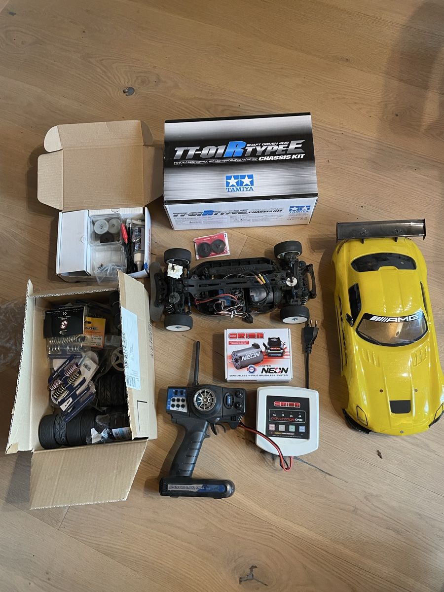 Tamiya TT-01R Type-E Chassis, Orion Neon Motor, viel Zubehör (Gebraucht ...